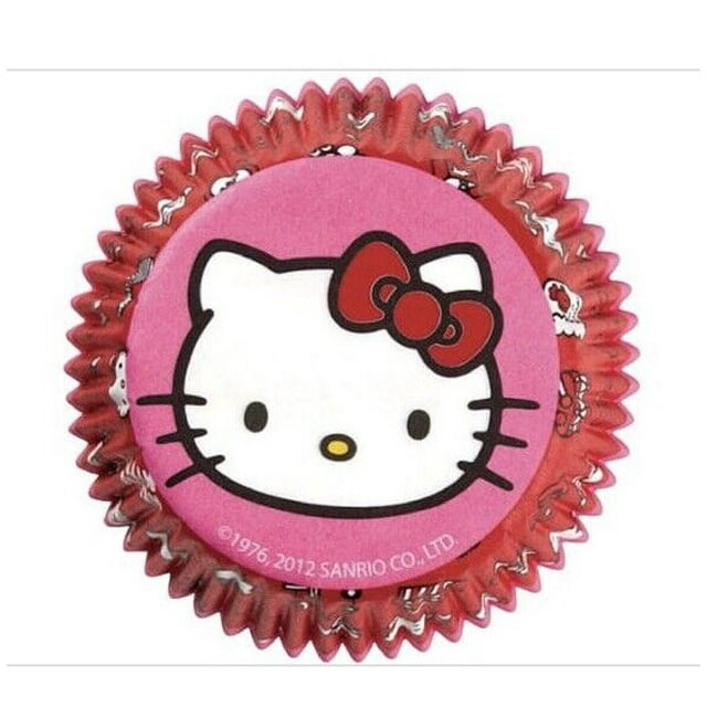 Wilton Hello Kitty Baking Cups for Cupcakes 2" diameter 50 ct Party ...
