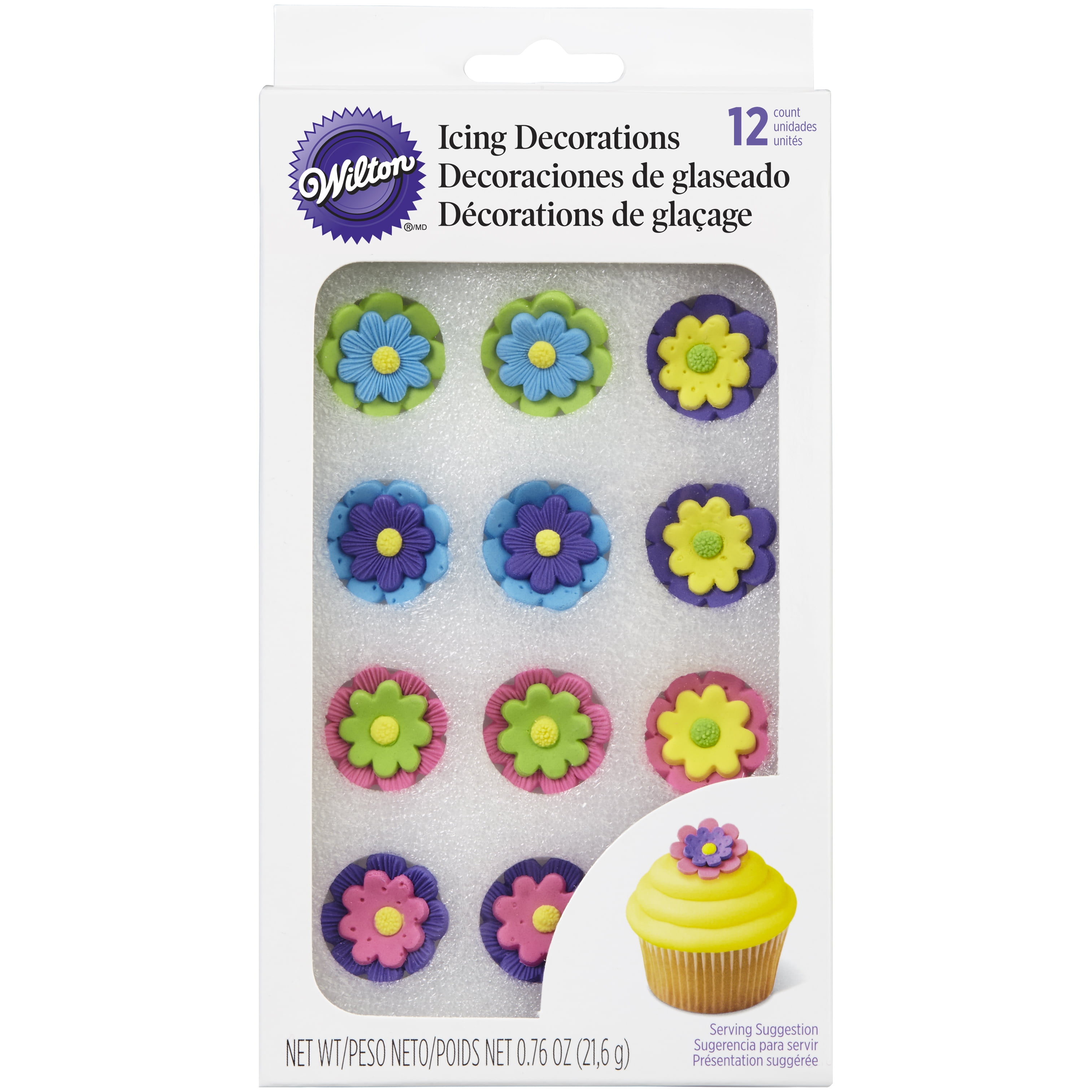 Wilton Royal Icing Decorations, Multi-Colored, 12 Ct - Walmart.com