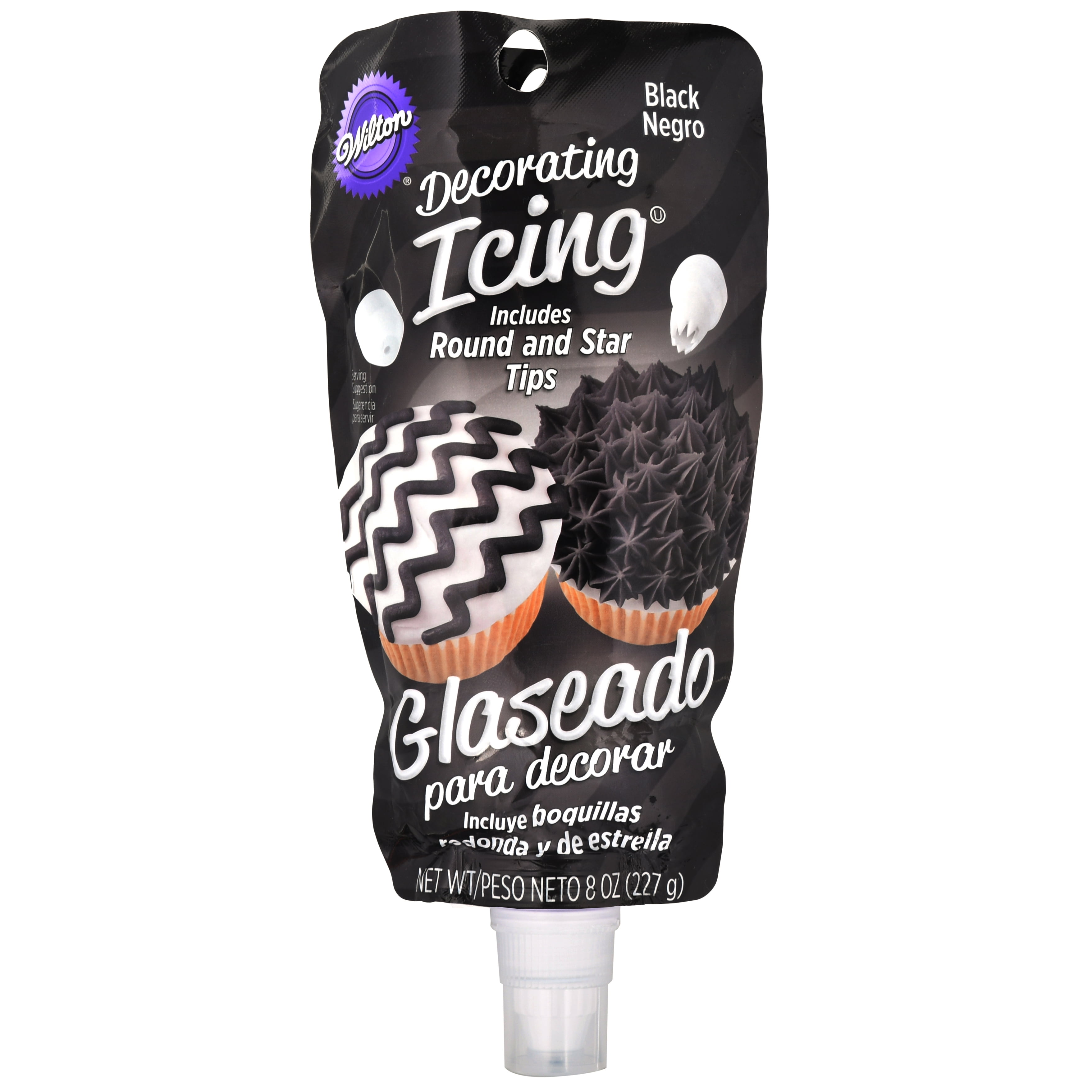 Wilton Icing Pouch with Tips, Black - Walmart.com