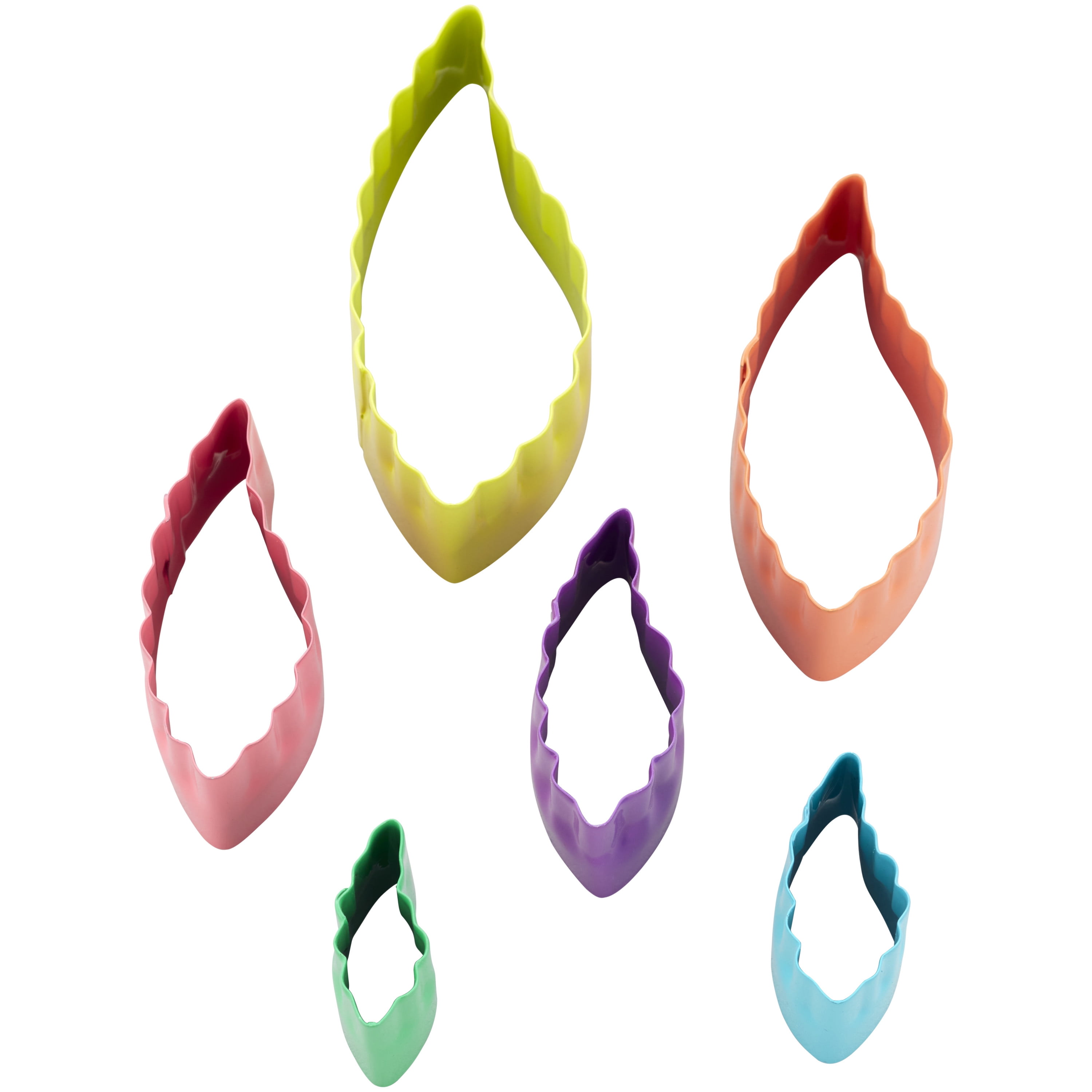 Wilton Leaf-Shaped Fondant Cut-Out Set, 6-Piece - Walmart.com