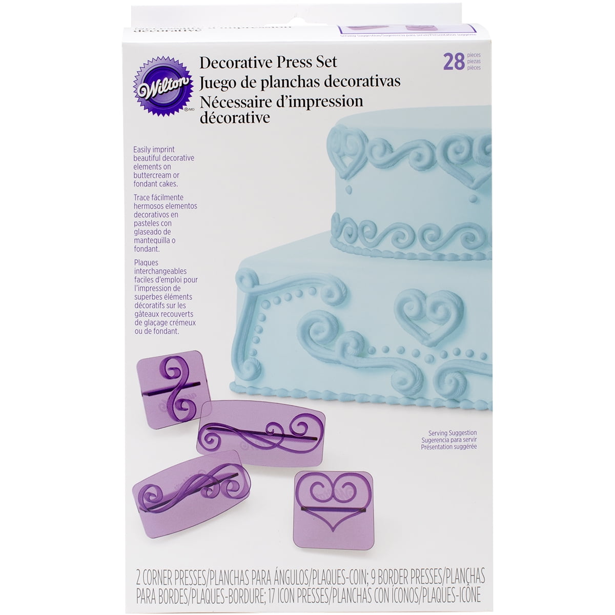 Wilton Letterpress Set, Decorative 28 pc. 2104-0239 - Walmart.com