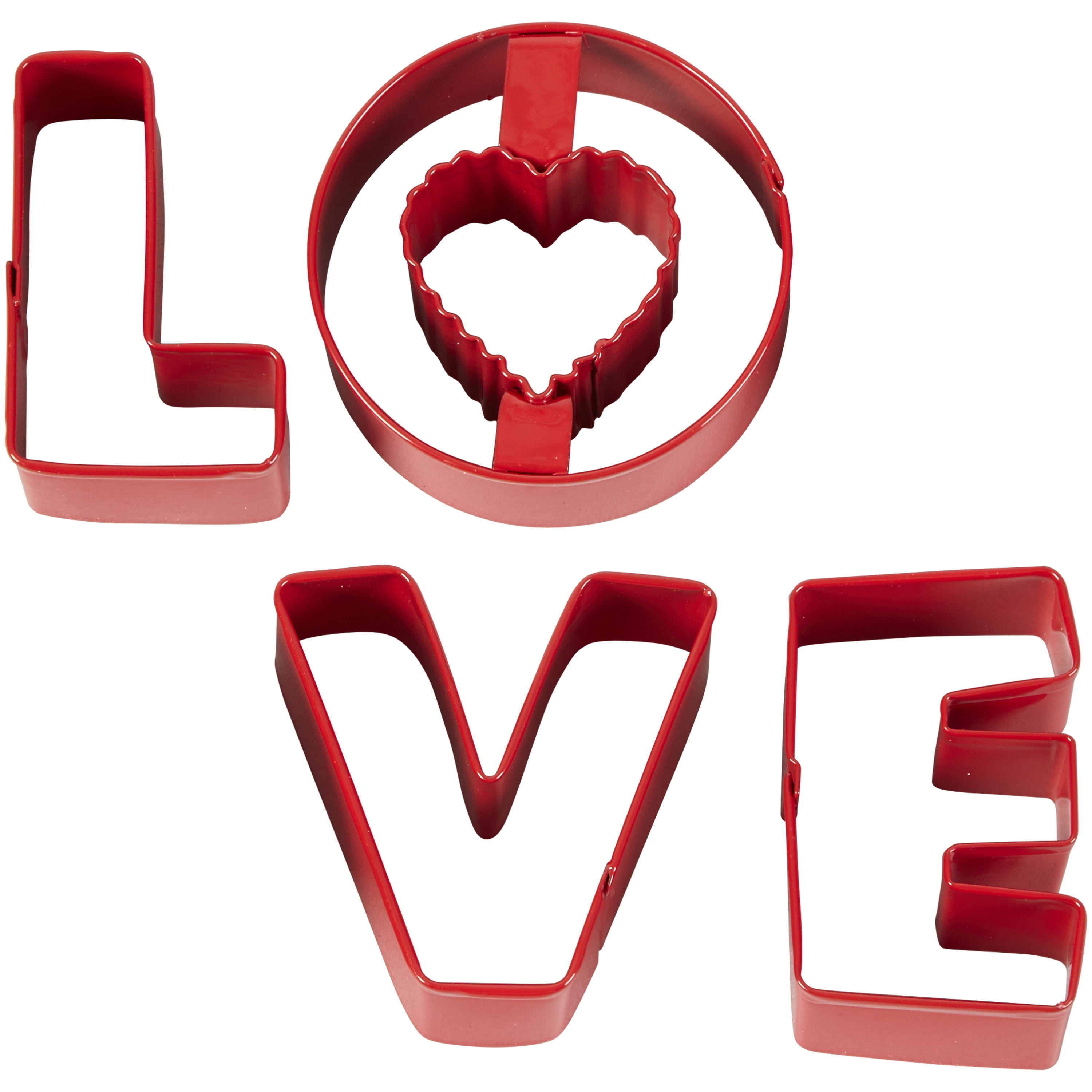 Wilton Love Cookie Cutters, 4-Piece Set - Walmart.com
