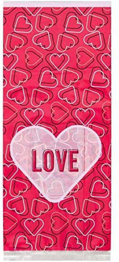 Wilton Love Valentine Treat Bags and Ties, 20 Count - Walmart.com