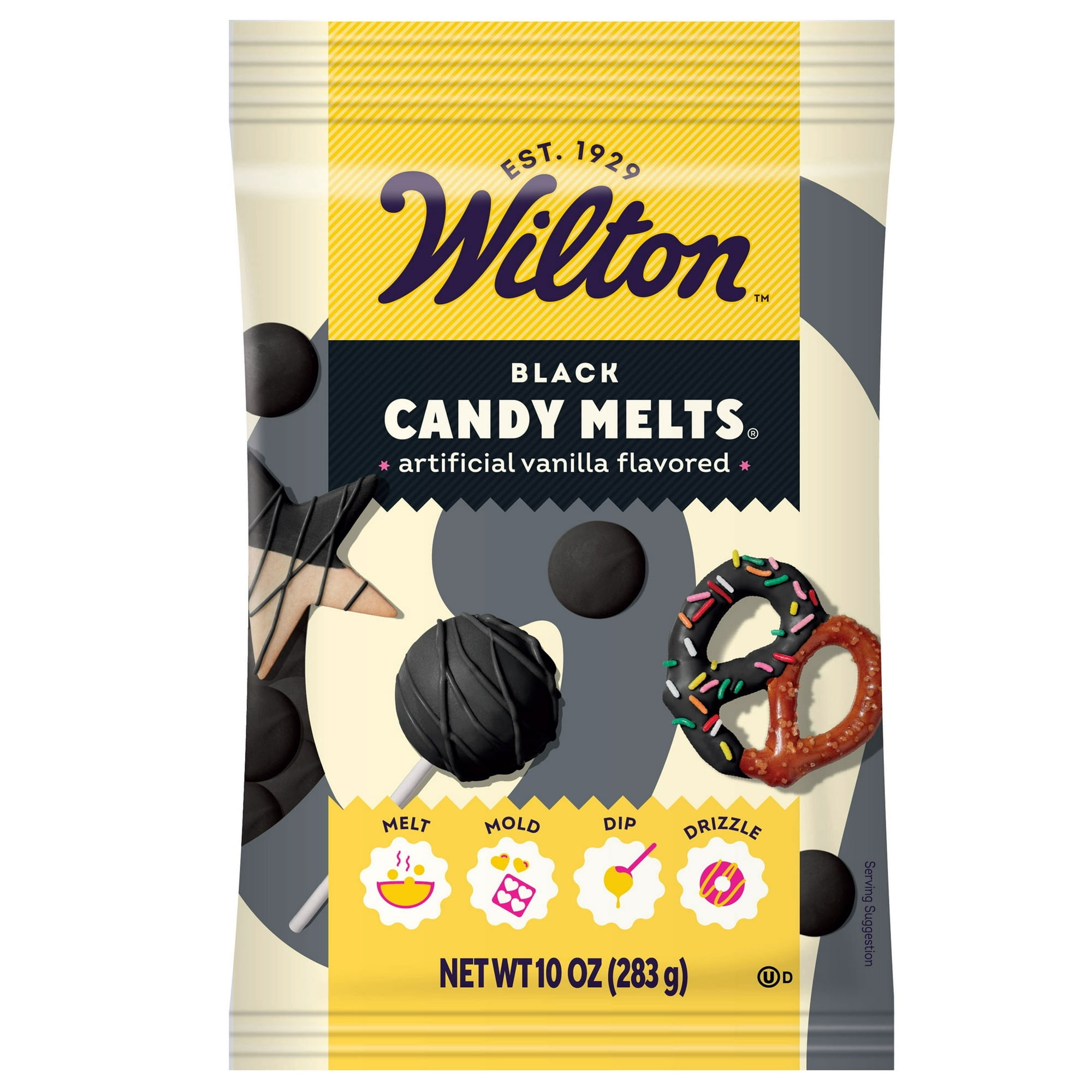 Wilton Melting Chocolate Black Candy Melts for Cake Pops Candy Making ...