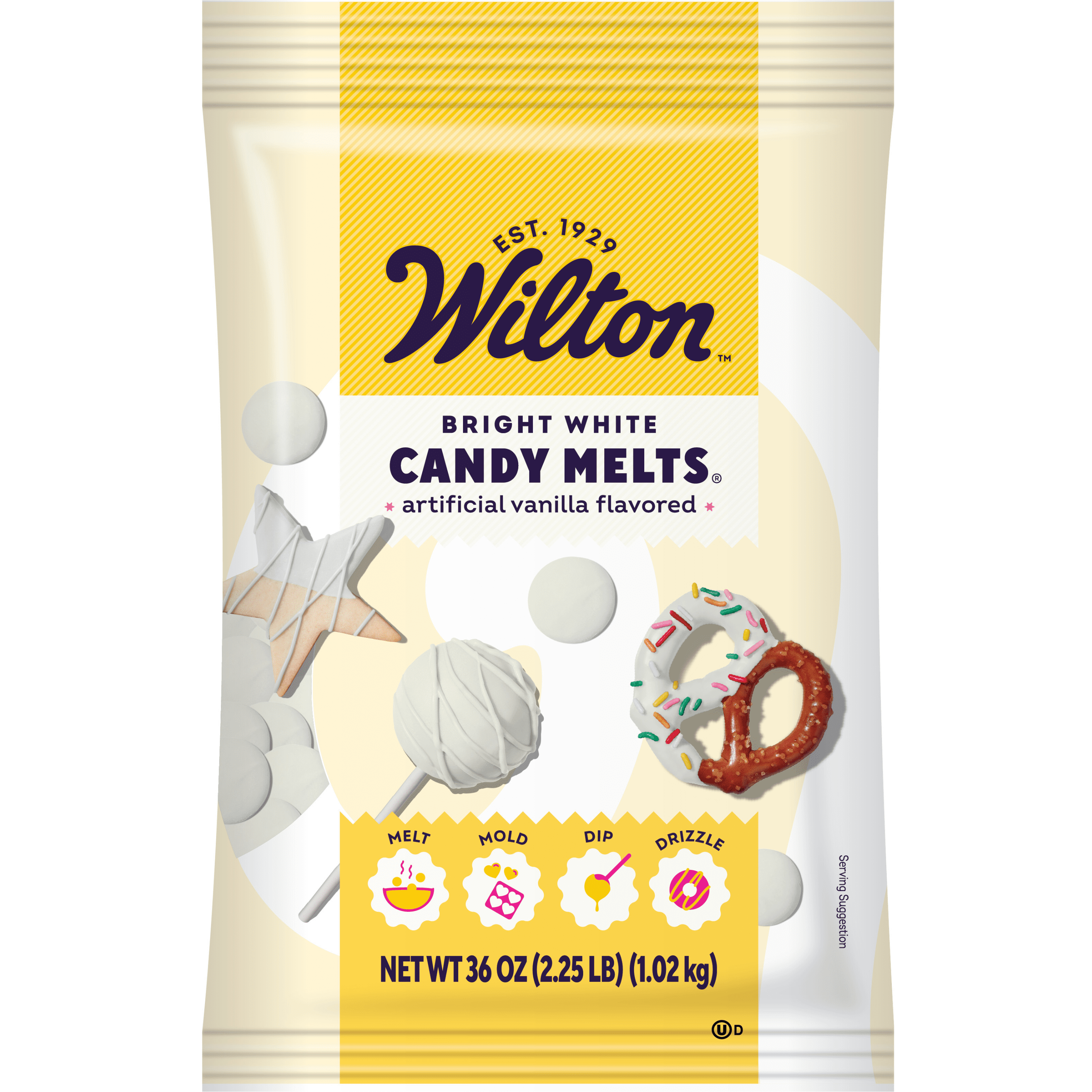Wilton Melting Chocolate Bright White Candy Melts for Cake Pops Candy ...