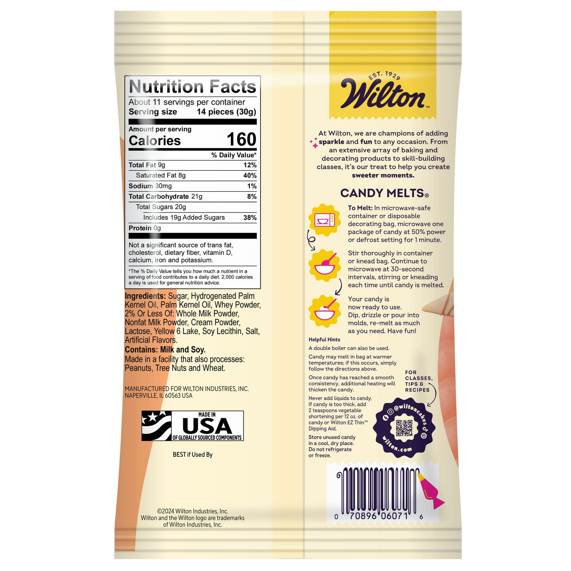 Wilton Melting Chocolate Orange Candy Melts for Cake Pops Candy Making ...