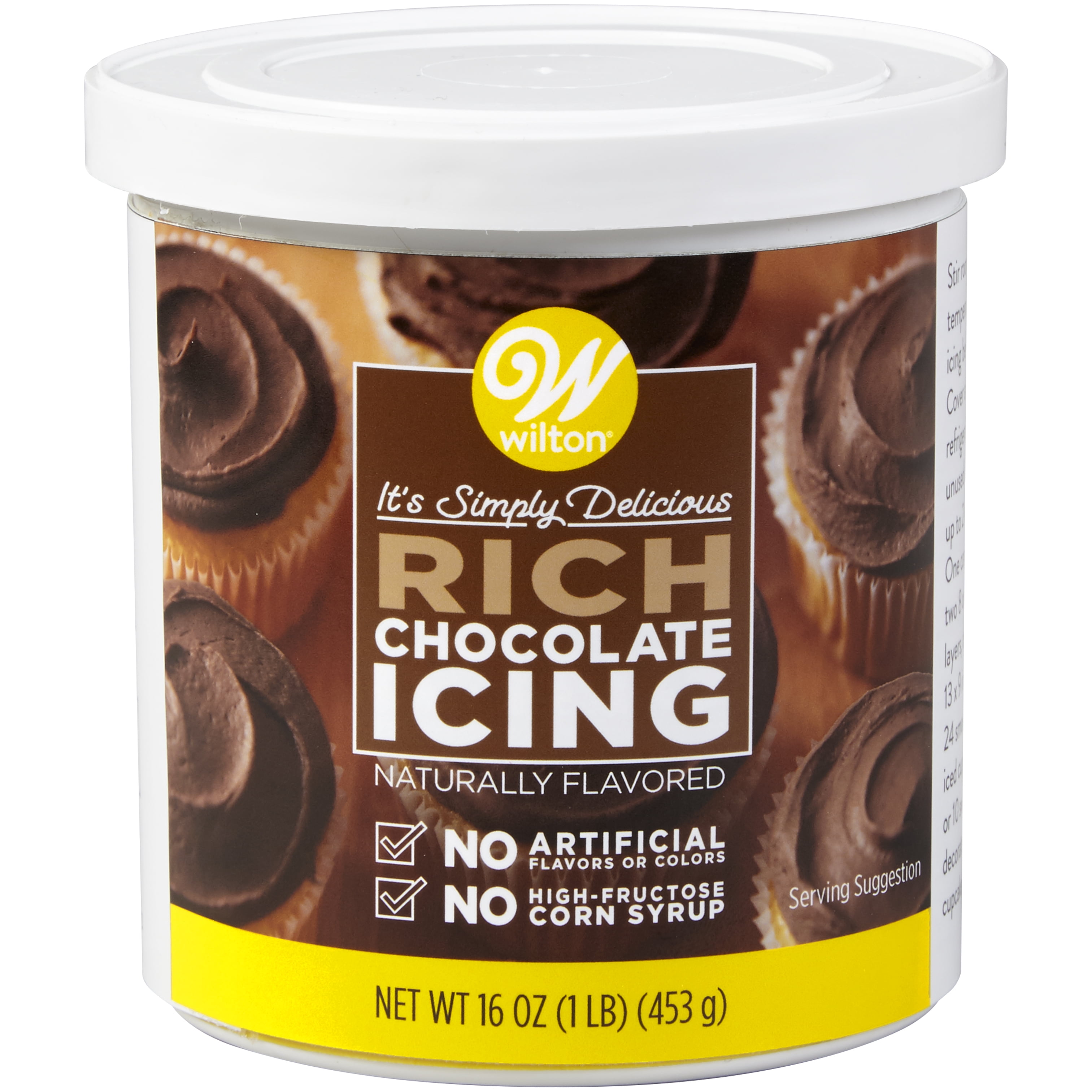 Wilton Naturally Flavored Rich Chocolate Icing, 16 oz. - Walmart.com