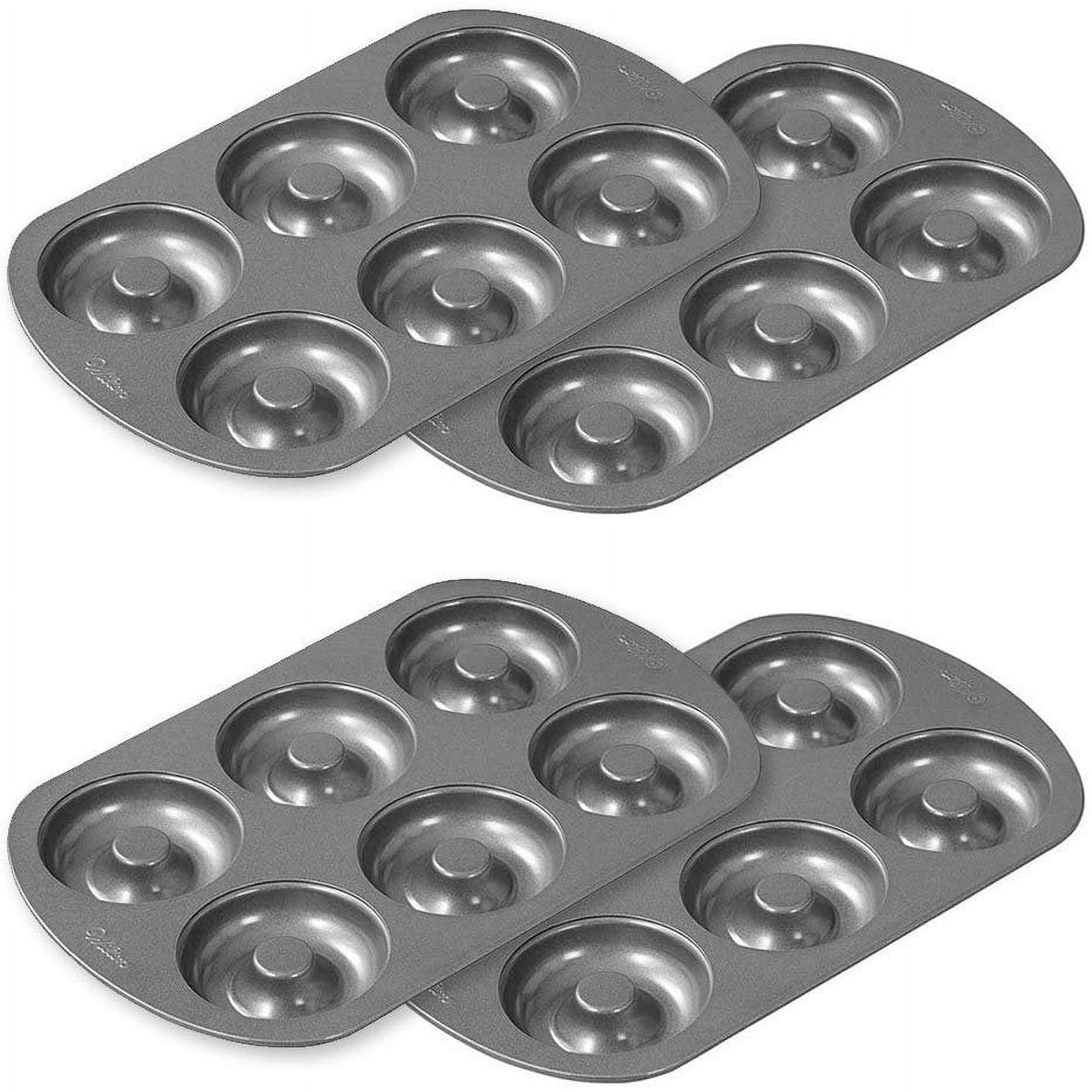 Wilton Nonstick 6-Cavity Donut Pan 4 Pan Combo Package. Each pan is 12. ...