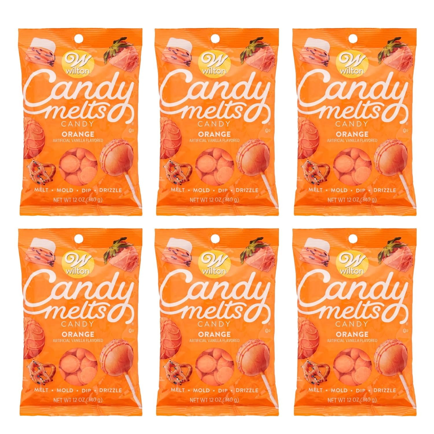 Wilton Orange Candy Melts Candy, 12 oz, Pack of 6 - Walmart.com