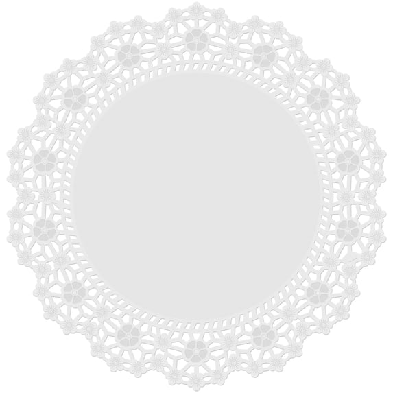 Wilton 12-Inch Round Paper Doilies White Vintage Lace Pattern Pack of 6 ...