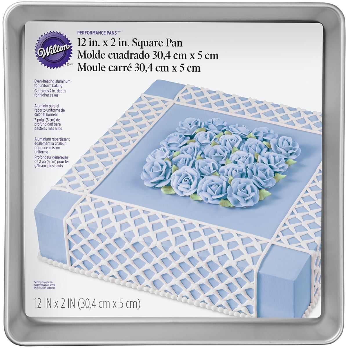 Wilton Performance Cake Pan-Square 12"X12" - Walmart.com