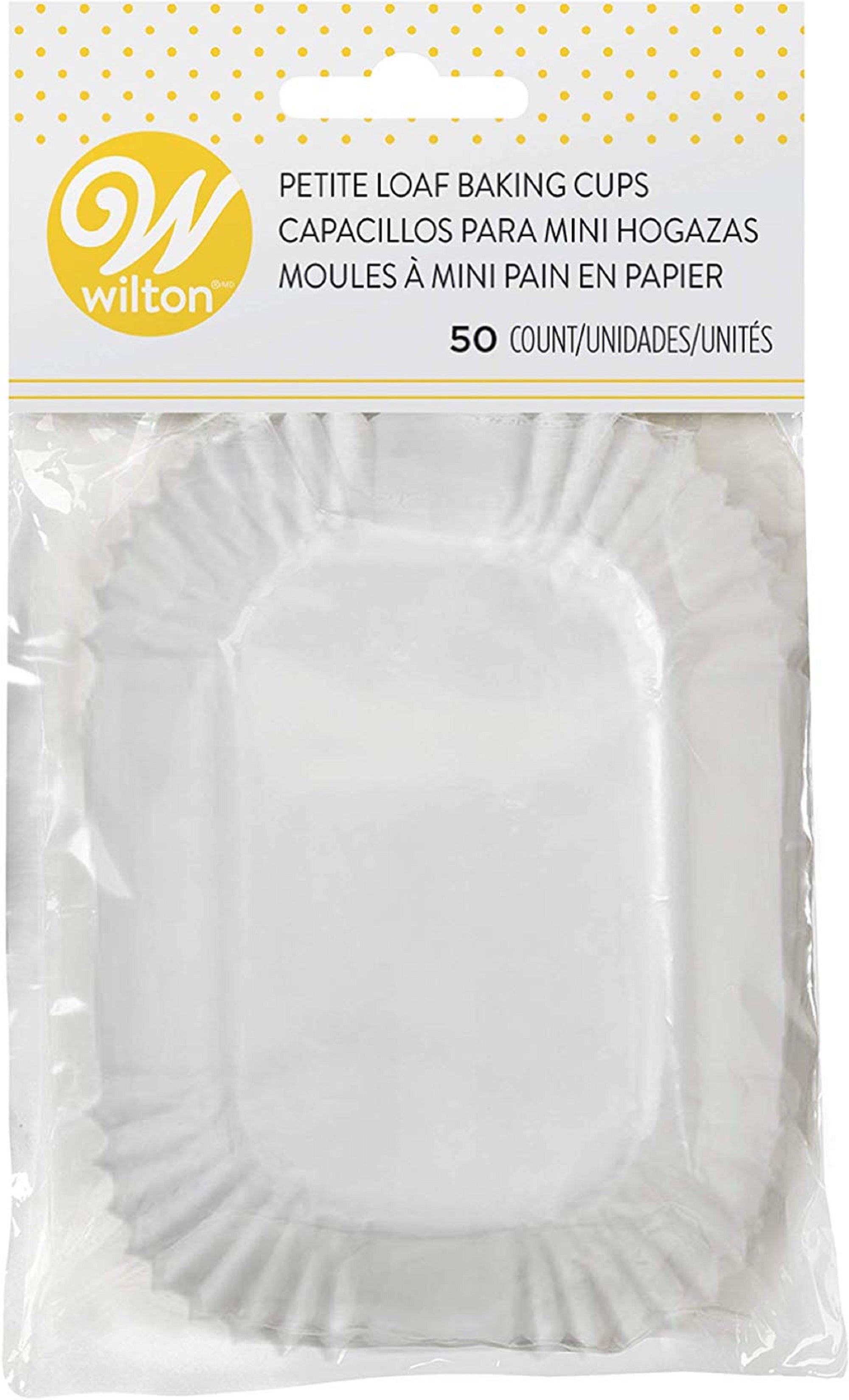 Wilton Petite Loaf Baking Liners, Mini Paper Cups, Disposable, 3 1/4in ...