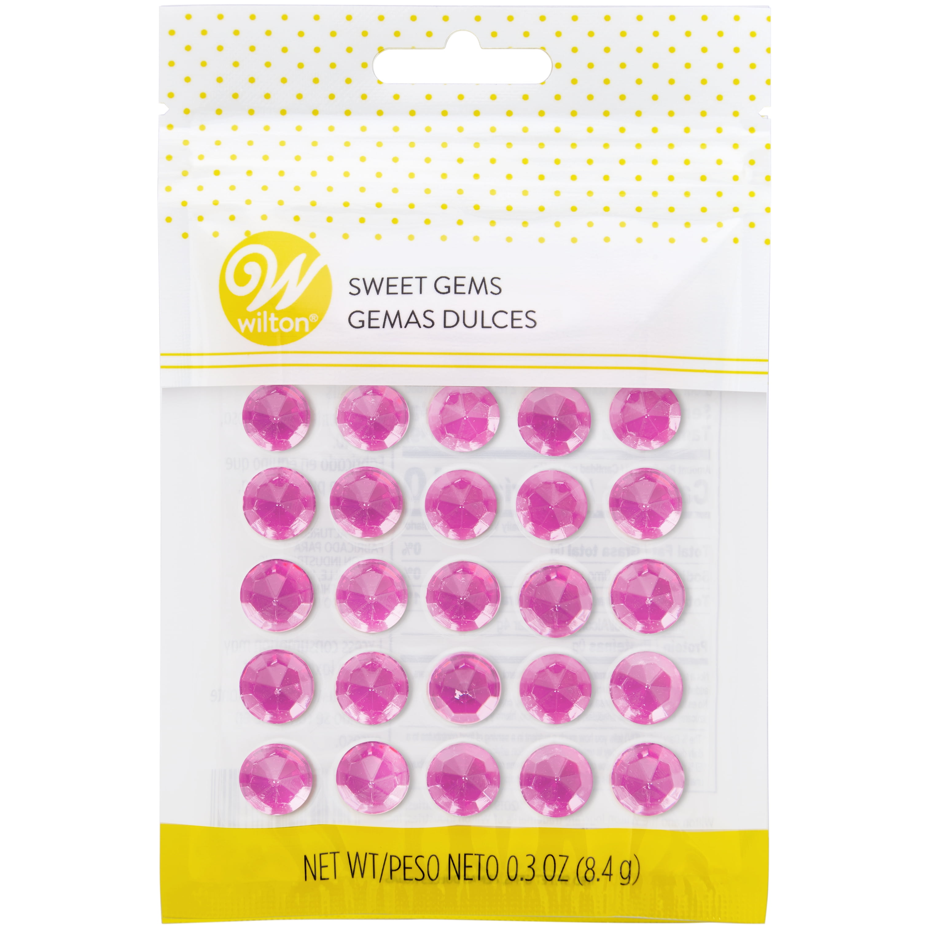 Wilton Pink Sweet Isomalt Gems Treat Topper, 30 Count - Walmart.com