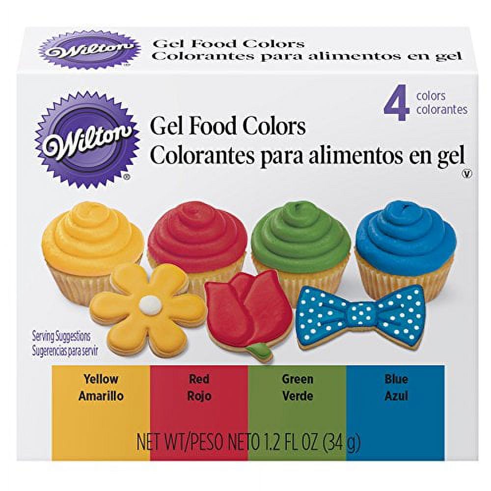 Wilton Primary Icing Colors, 4-Piece - Gel Icing Colors, Yellow, red ...