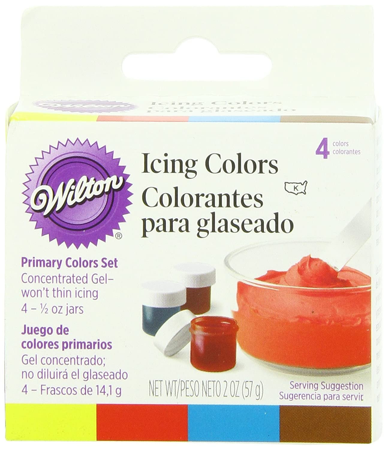Wilton Primary Icing Colors, Set of 4 - Walmart.com