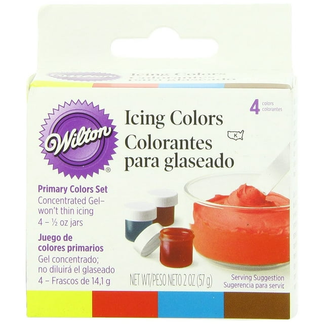 Wilton Primary Icing Colors, Set of 4 - Walmart.com