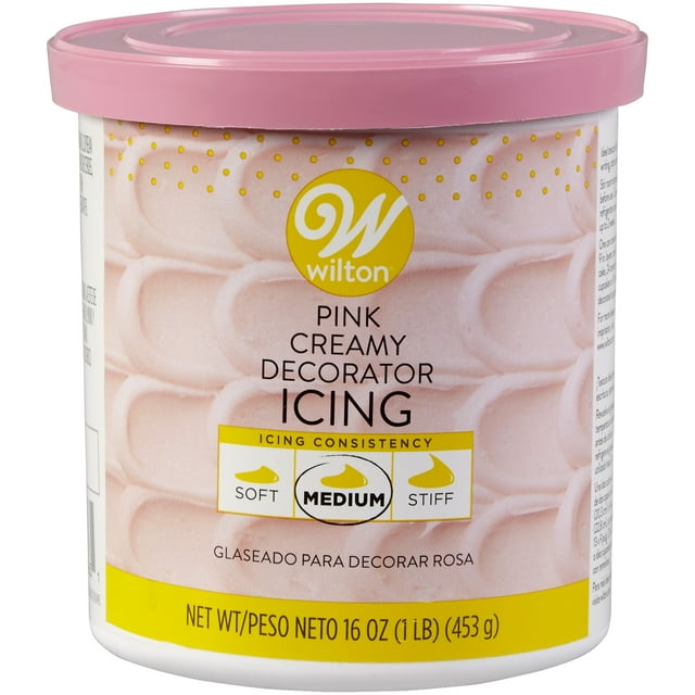 Wilton Ready-to-Use Medium Consistency Pink Buttercream Frosting, 16 oz. Tub - Walmart.com