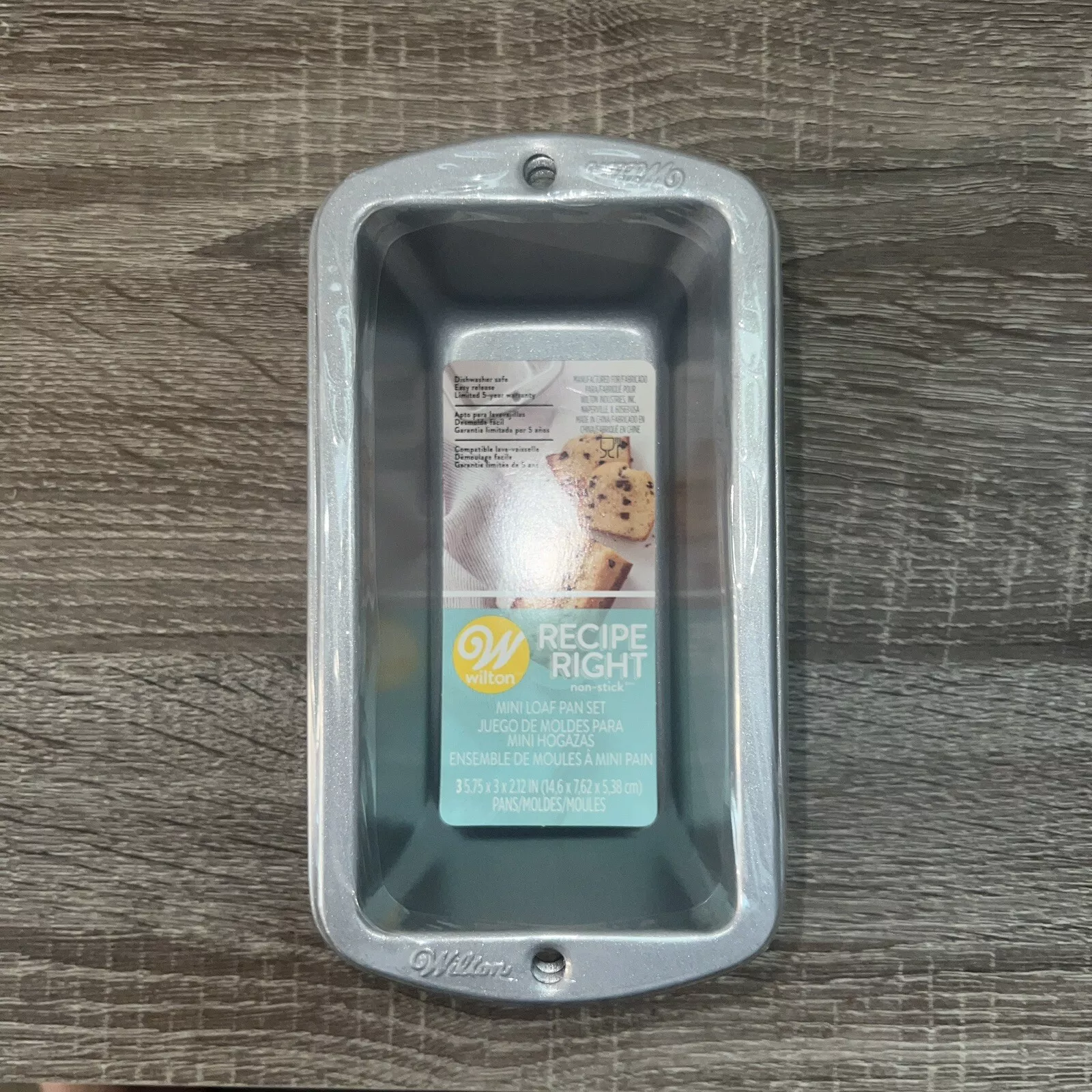 Wilton Recipe Right Non-Stick Mini Loaf Pan Set, 3-Piece - Walmart.com