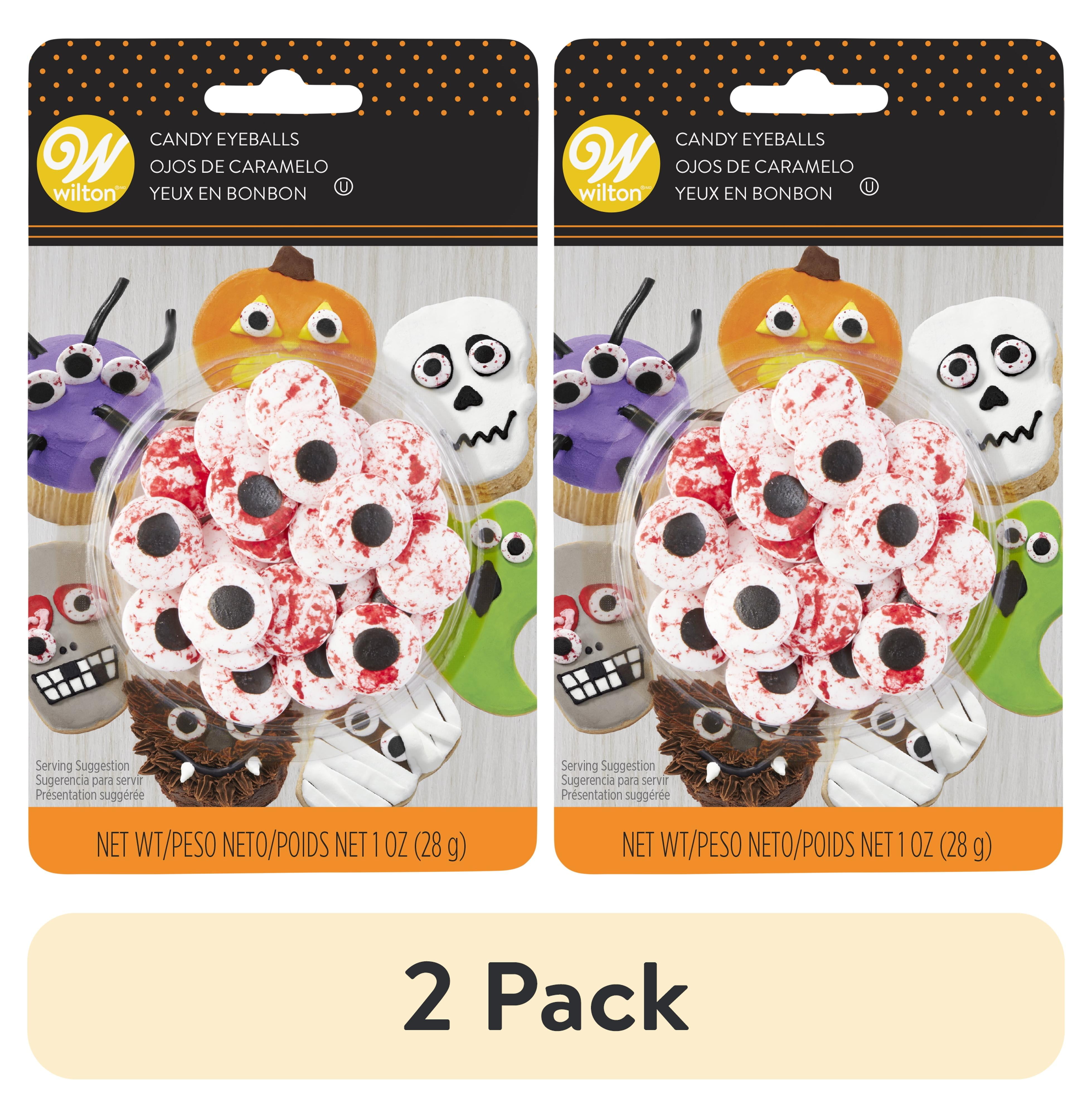 (2 pack) Wilton Red Vein Candy Eyeballs, Edible Candies for Icing ...