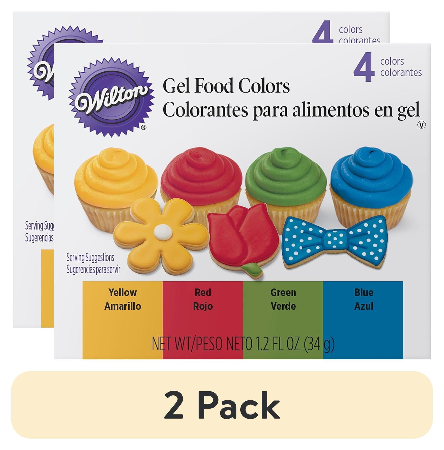 (2 pack) Wilton Gel Food Coloring Set for Baking & Decorating Red ...
