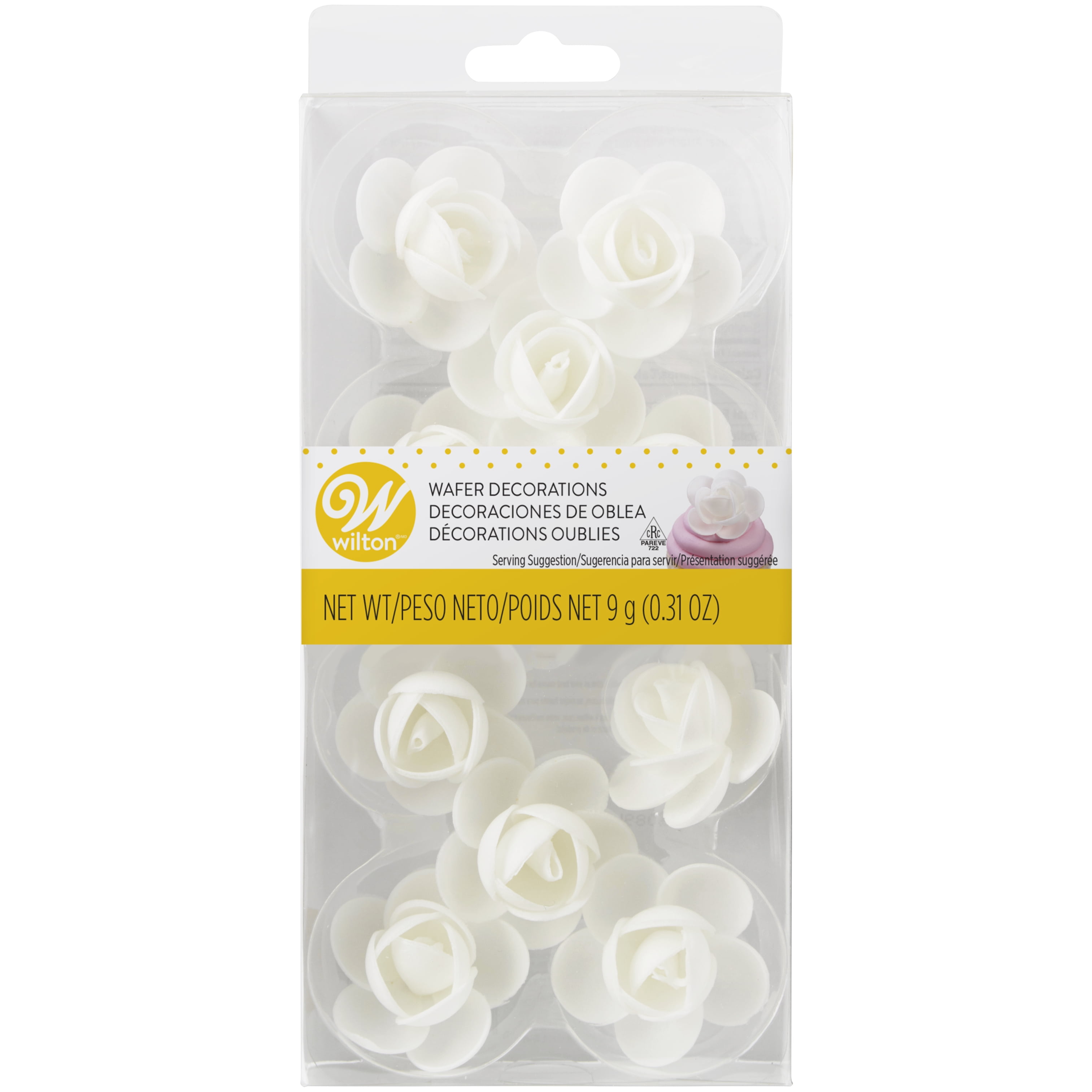 Wilton Rose Edible Wafer Decorations, 10-Count - Walmart.com