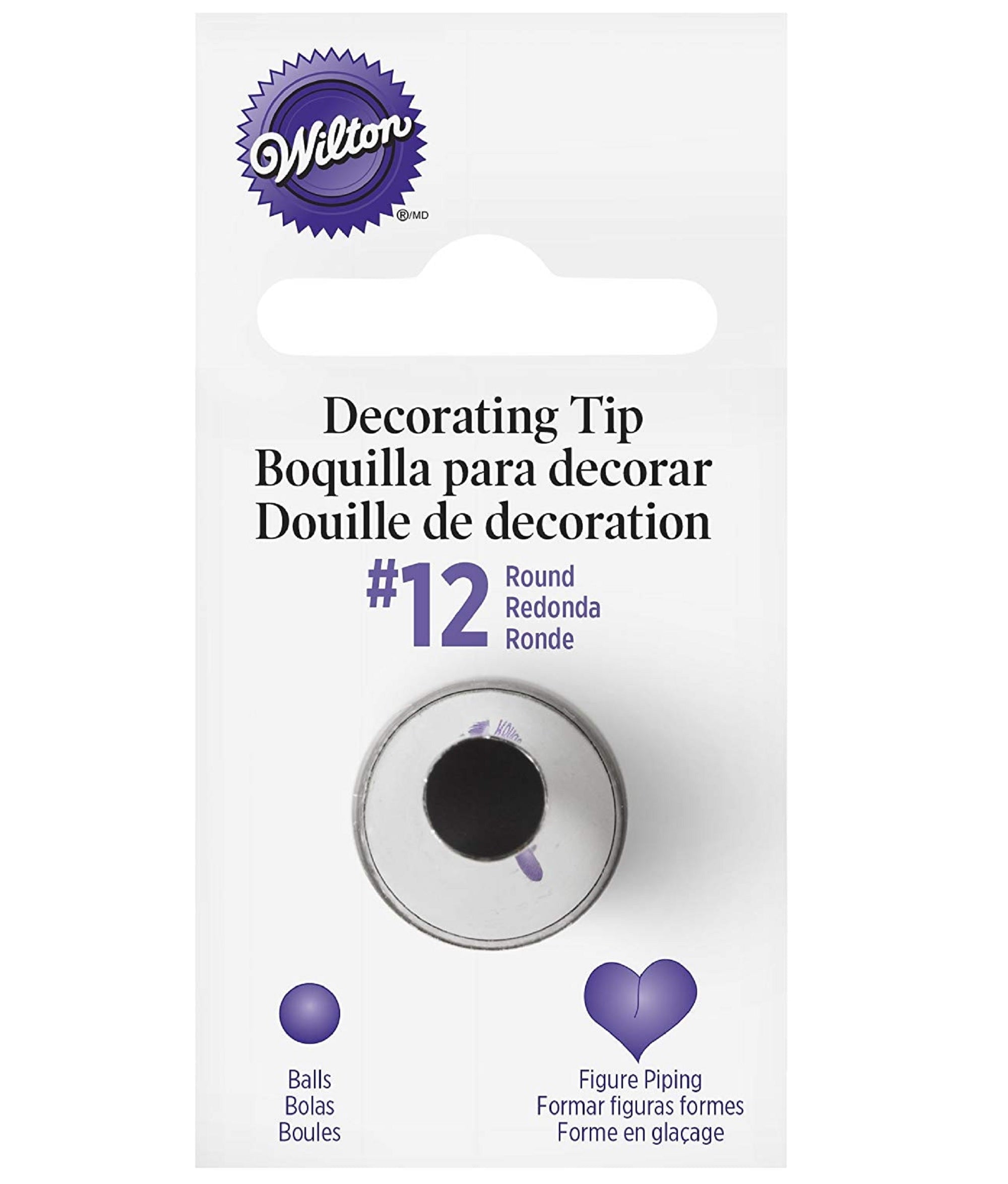 Wilton Round Decorating Piping Tip #12 - 2 Tips (418122) - Walmart.com