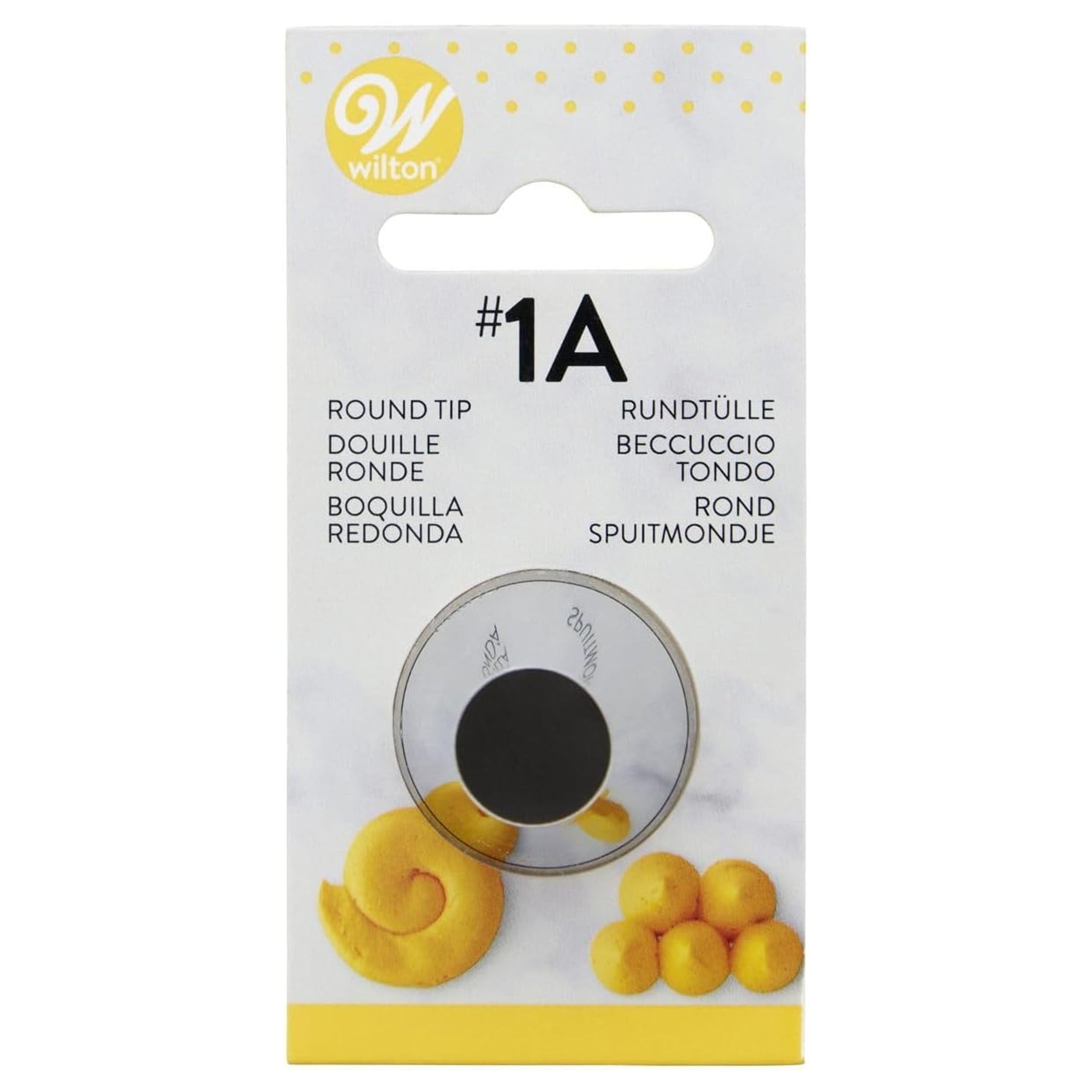 Wilton Round Decorating Tip 1A Carded (418-5569) - Icing Tips, Piping ...