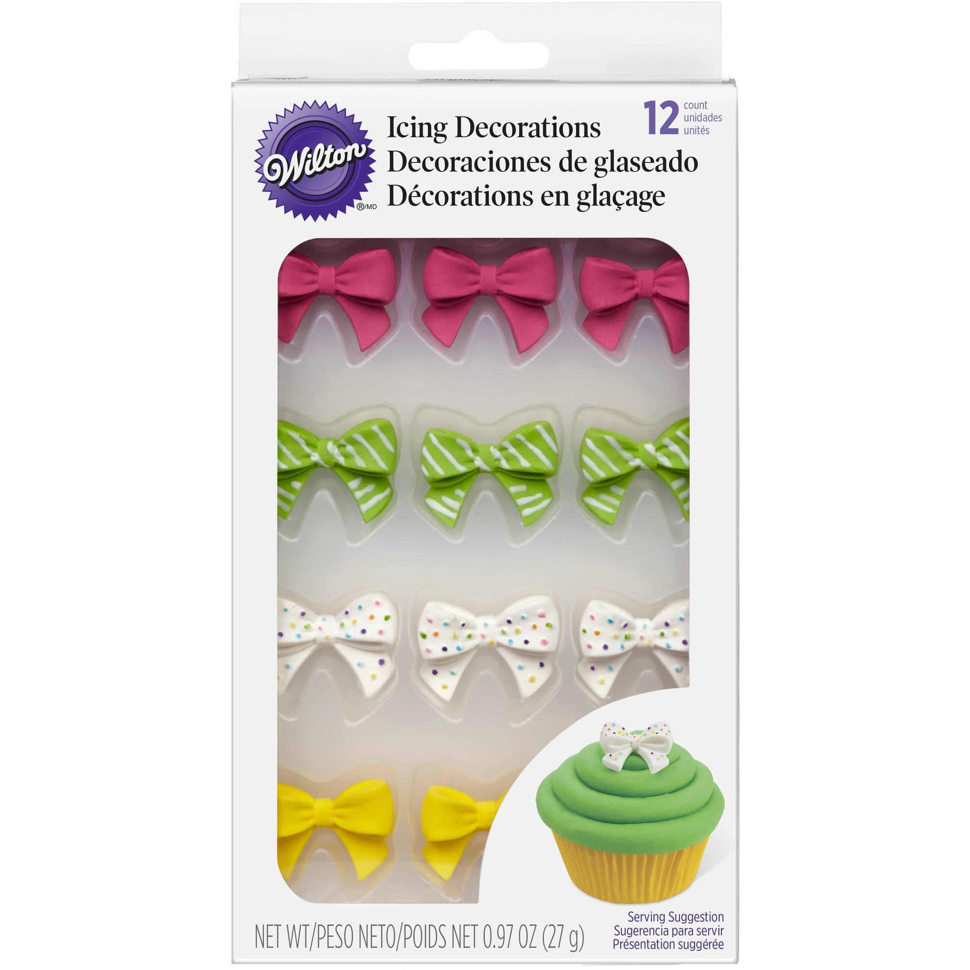 Wilton Royal Icing Bows Brights - Walmart.com
