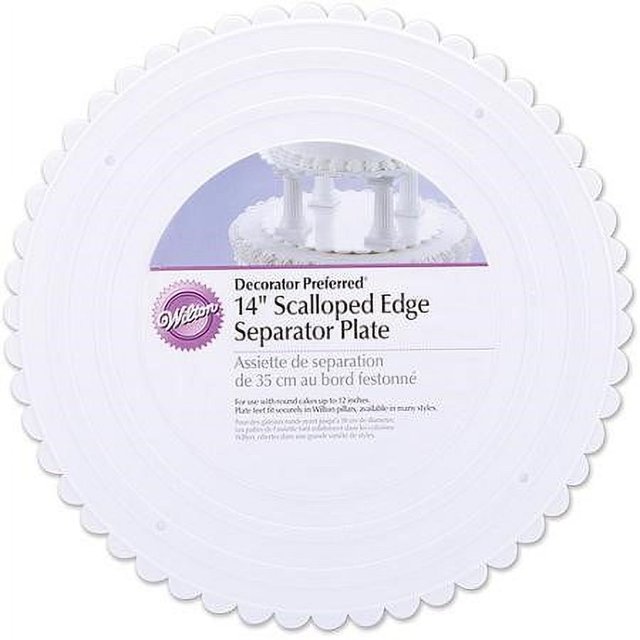 Wilton Separator Decorator Preferred Scalloped Plate, 14", 1 Ct ...