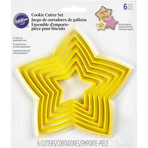 Wilton Set of 6 Nesting Star Cutters - Walmart.com