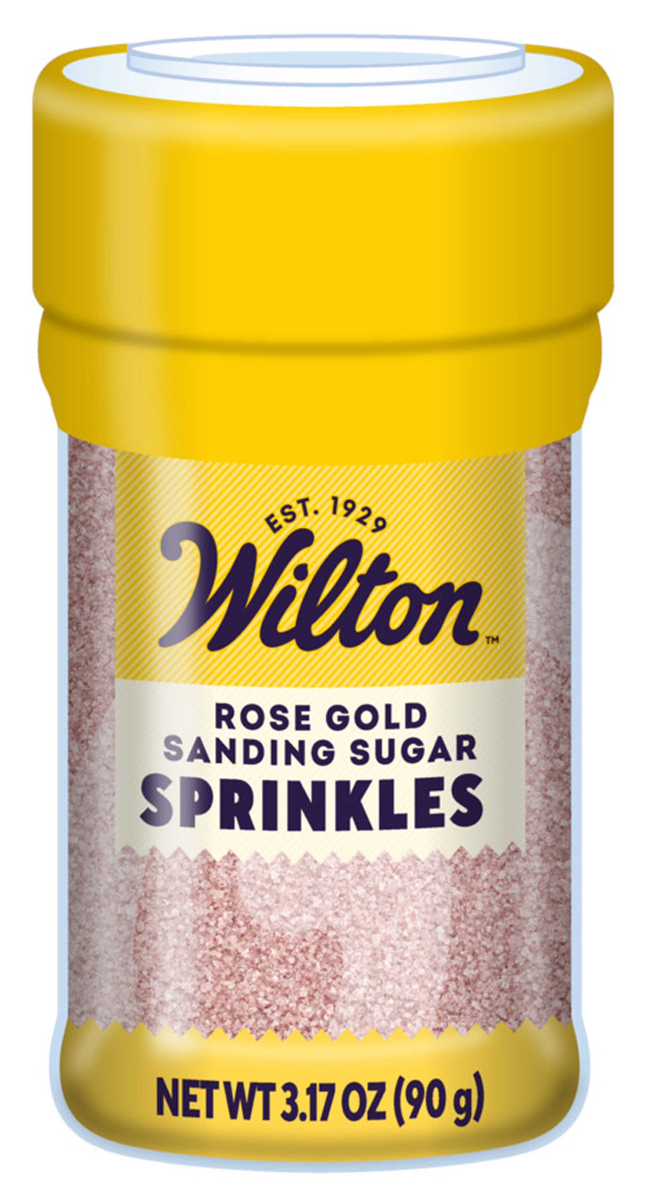 Wilton Rose Gold Sanding Sugar Edible Sprinkles 3.17 oz. Bottle ...
