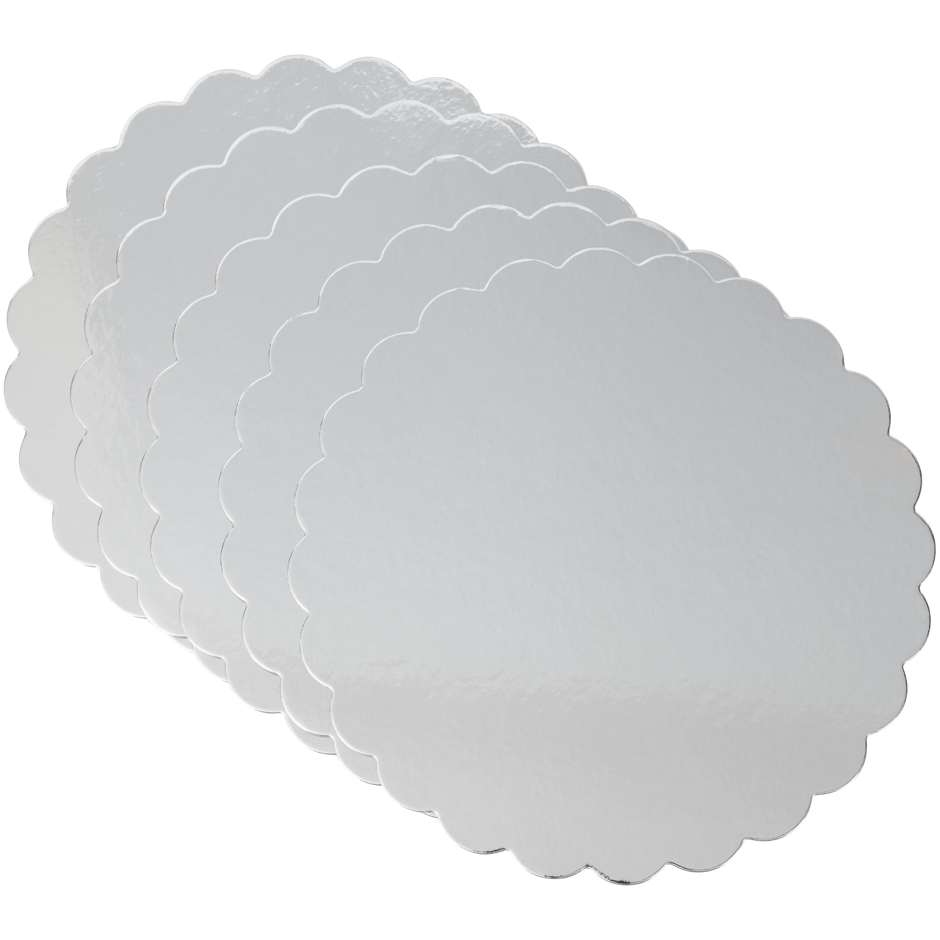 Wilton Silver 12-Inch Round Cake Platters, 5-Count - Walmart.com