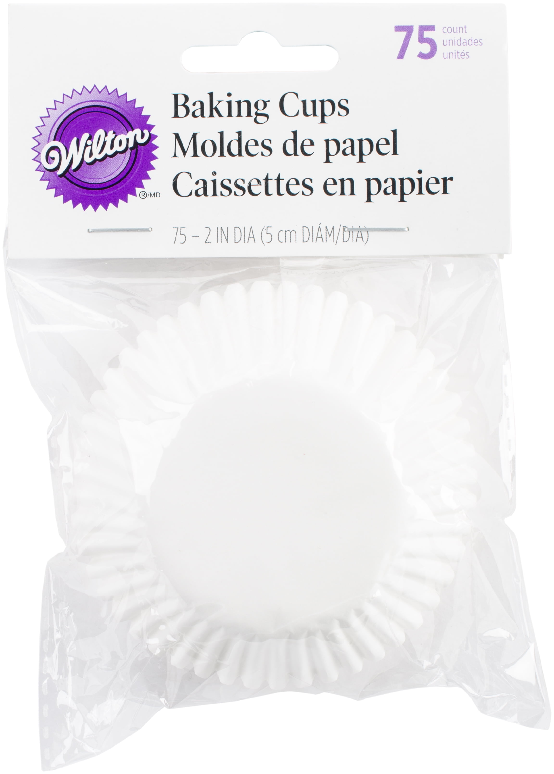 Wilton Standard Baking Cups - White, 1 Pack of 3 Piece - Walmart.com