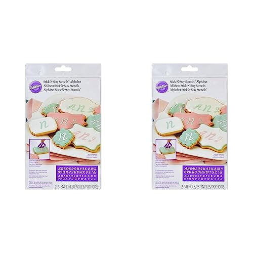 Wilton Stick-N-Stay Monogram Stencils (Pack of 2) - Walmart.com