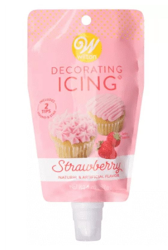 Wilton Strawberry Icing Decorating Pouch with Tips, 7oz. (2Pack ...