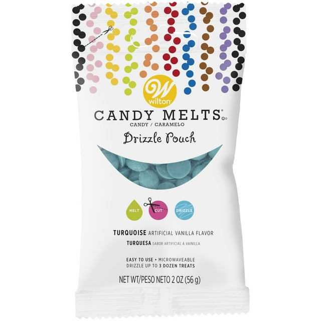 Wilton Turquoise Candy MeltsÂ® Drizzle Pouch, 2 oz. - Walmart.com