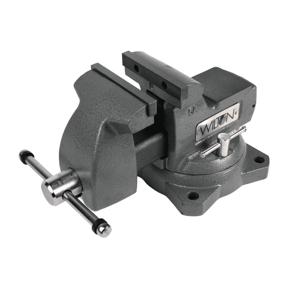 Wilton 5 Inch Mechanics Bench Vise with 360 Degree Swivel Base and ...