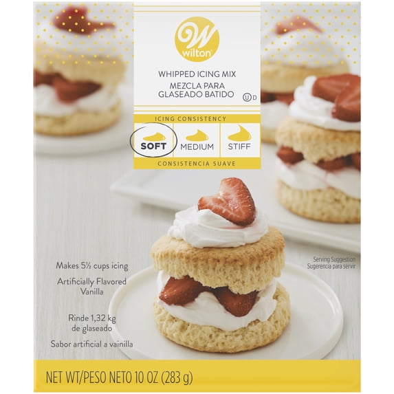 Wilton Vanilla-Flavored Whipped Icing Mix, 9.9 oz, Baking & Decorating ...