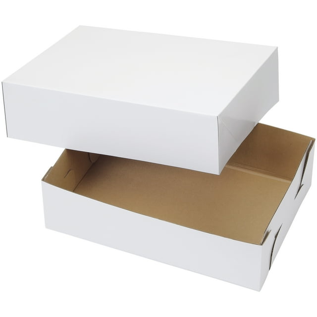 Wilton White Corrugated Cake Box, 10 x 14 Inch - Walmart.com