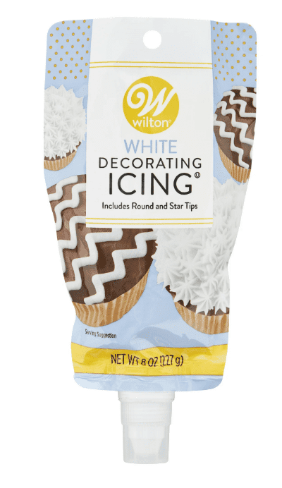 Wilton White Icing Pouch with Tips, 8 oz. (Pack of 2) - Walmart.com