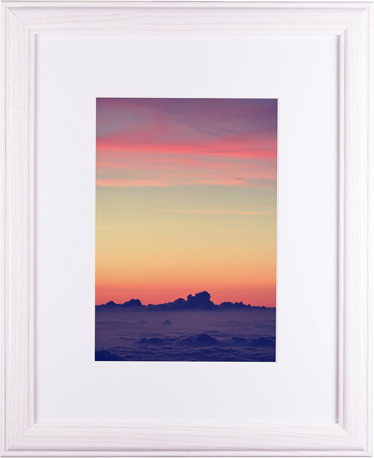 Wiltshire 236, Simple White Hardwood Picture Frame with Single White ...