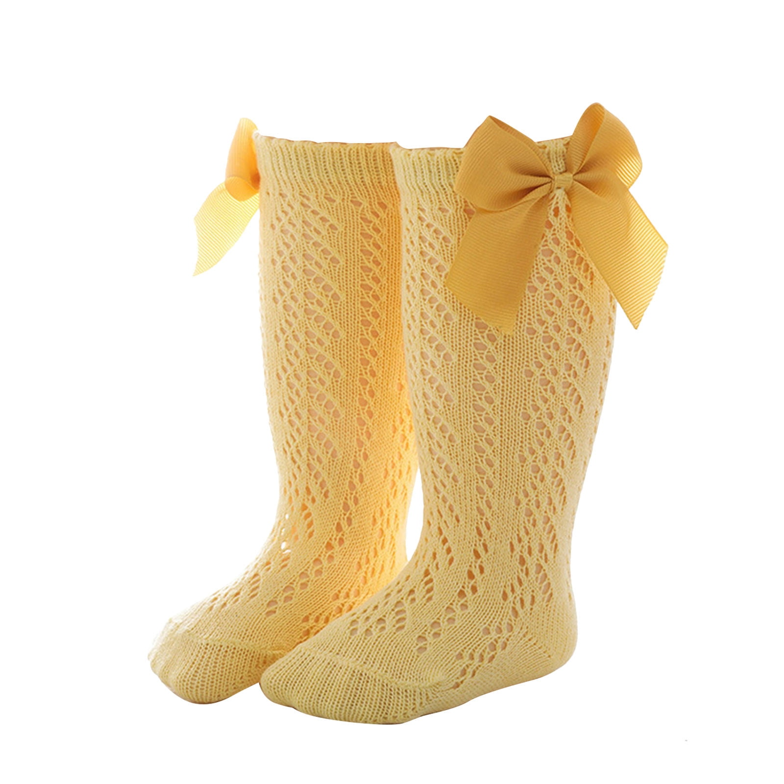 Wilucolt Kids Sock Baby Toddlers Girls Knee High Socks 1 Pack Bow Long ...