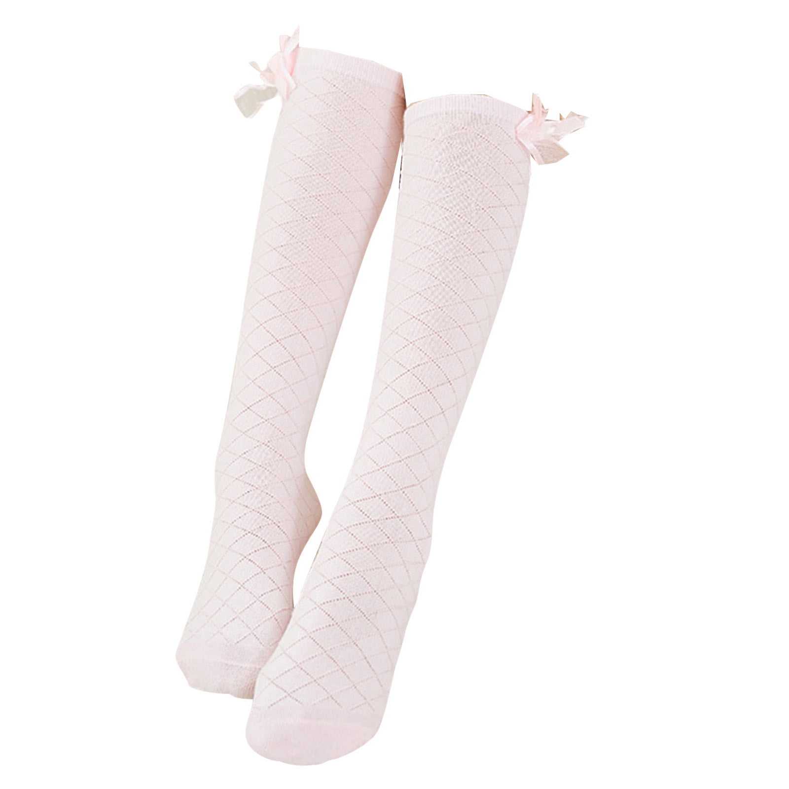 Wilucolt Kids Sock Children's Socks Diamond Mesh Combed Cotton Bow Mesh ...