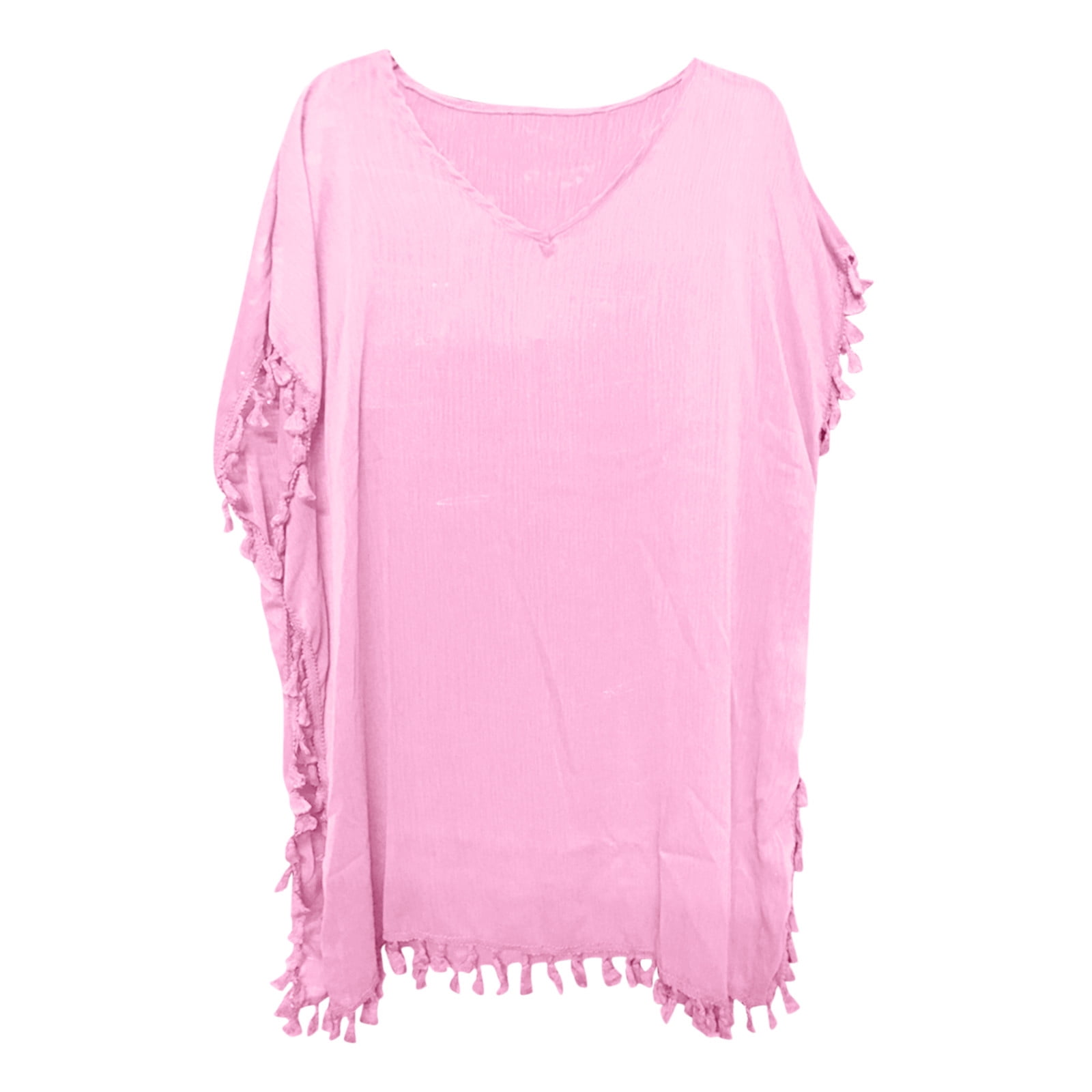 Wilucolt Womens Plus Size Swimsuits Trim Kaftan Chiffon Tassels