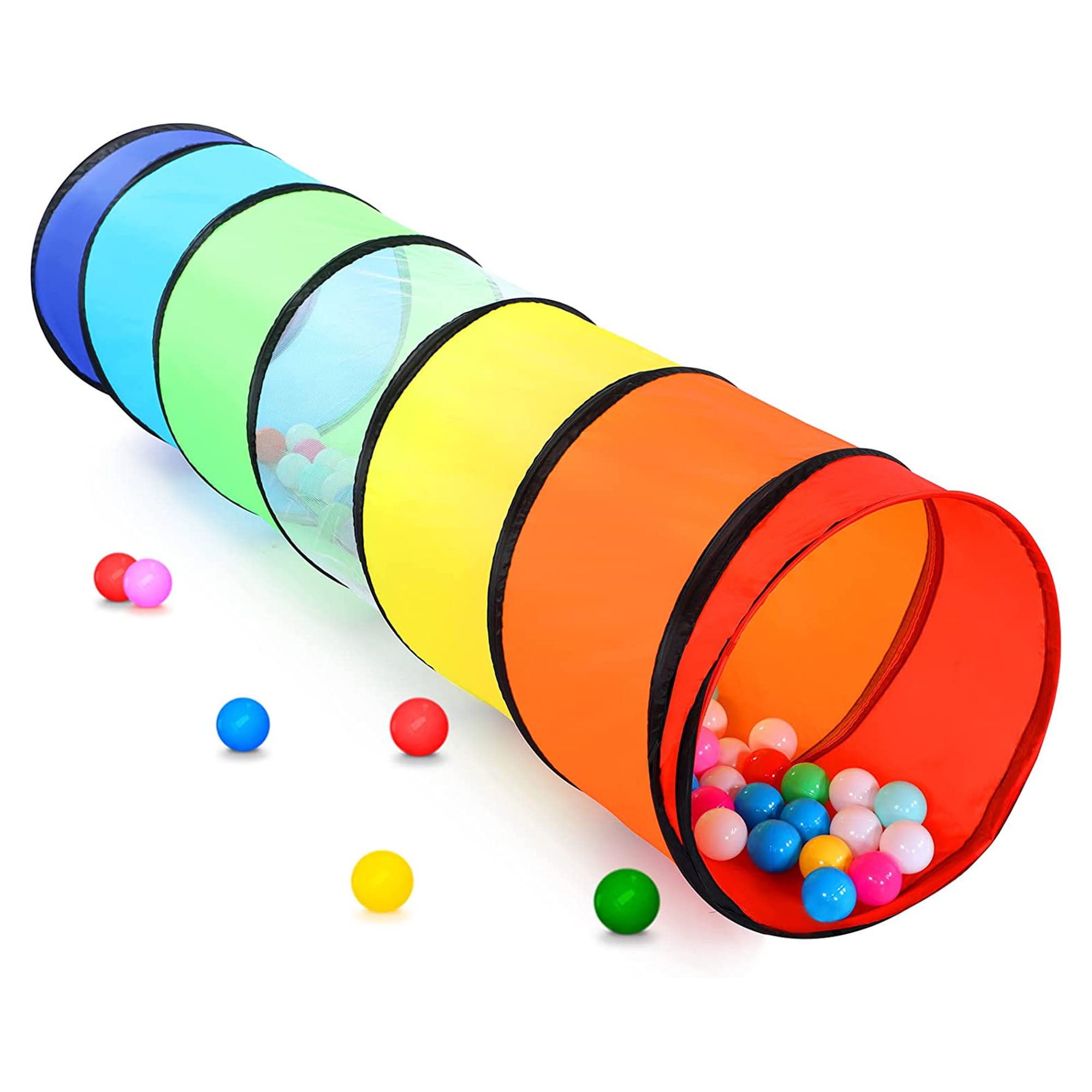 Wilwolfer Children's Pop Tube Play Tunnel Tent for Toddlers 3-6 Years ...