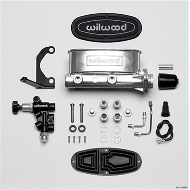 Wilwood 1 in. Bore Aluminum Tandem Master Cylinder Kit with Bracket ...