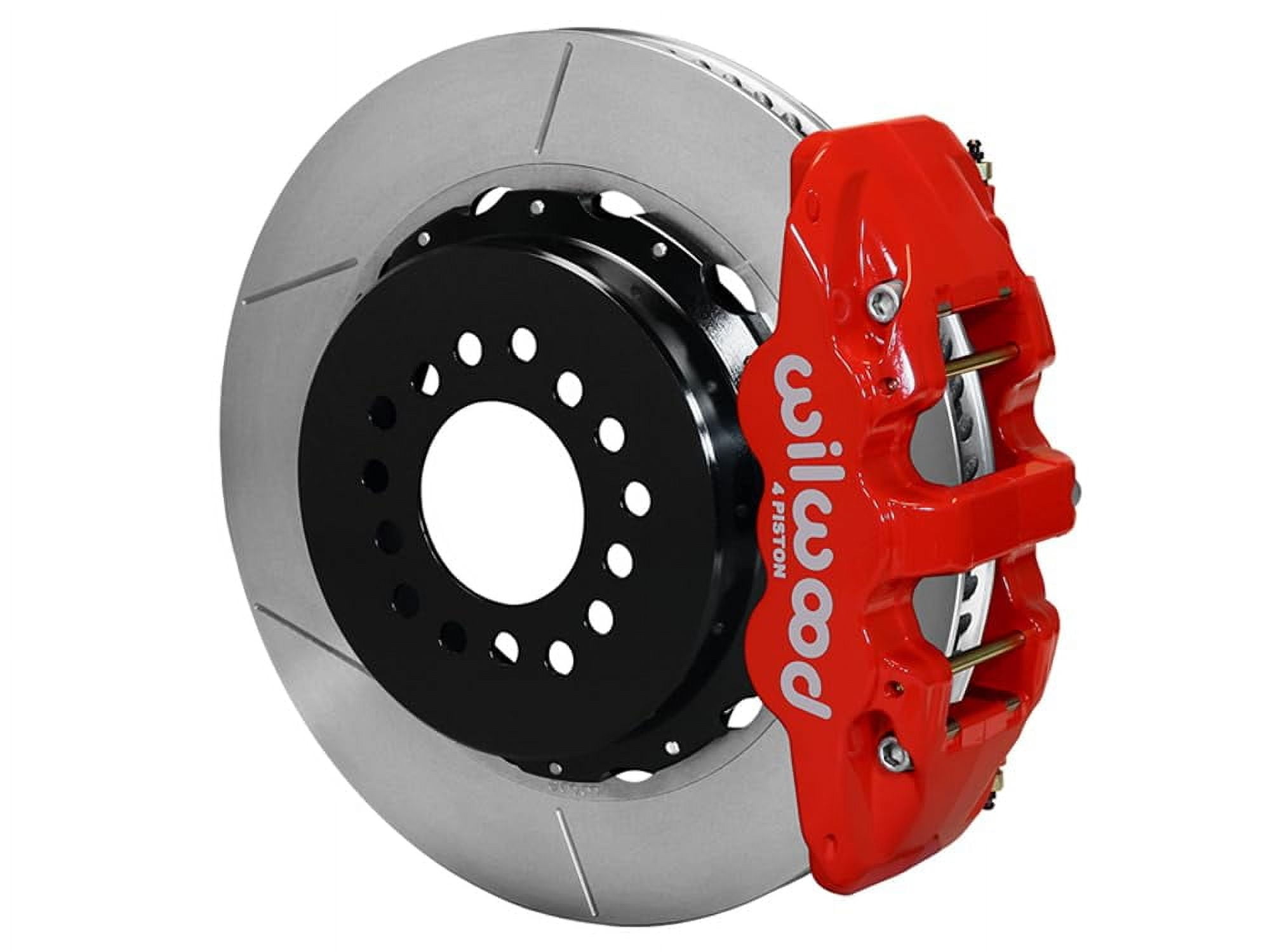 Wilwood 140-11119-R Rear AERO4 14" Big Brake Kit with Red Calipers ...
