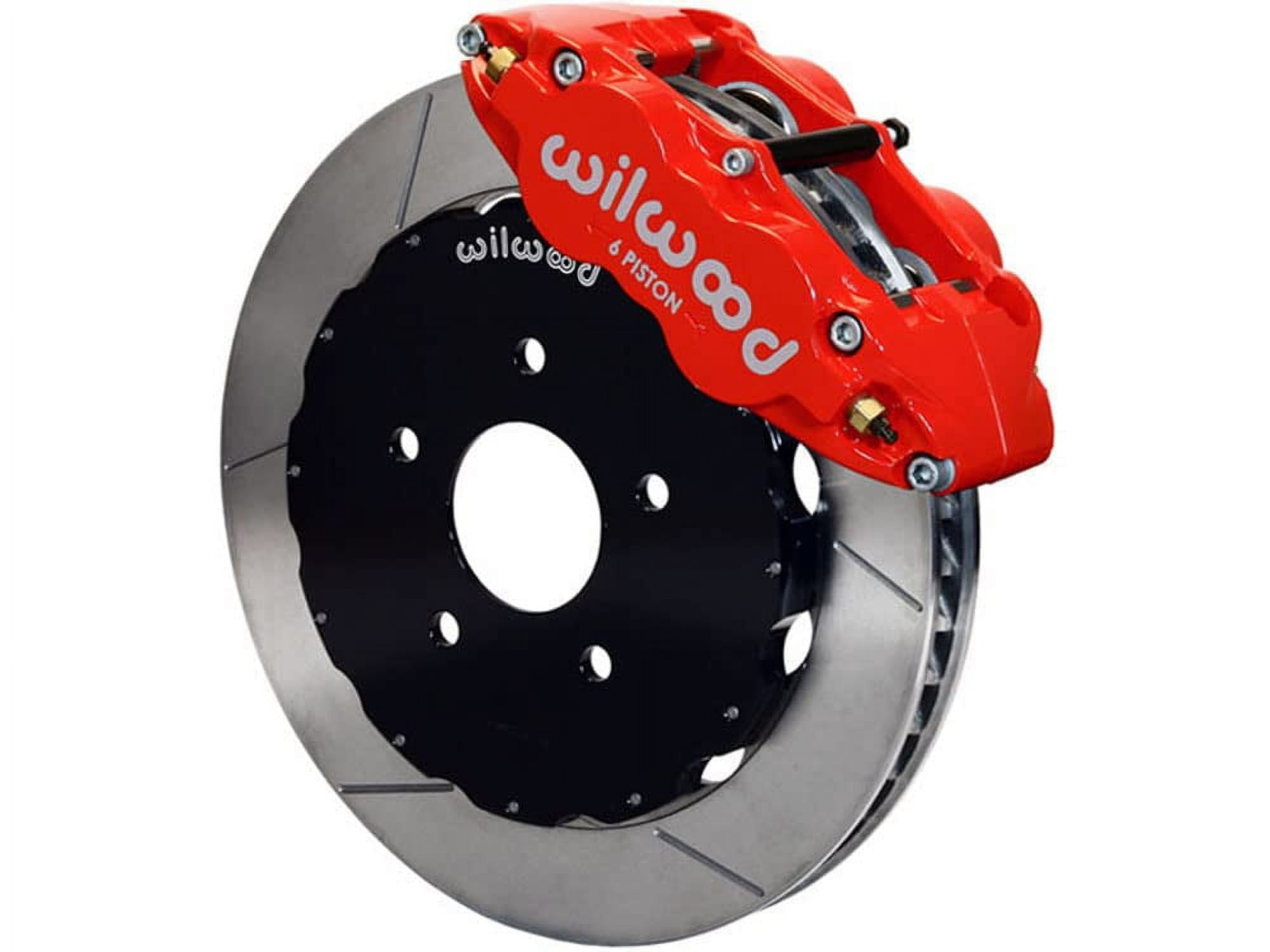 Wilwood 140-14577-R Superlite 6R 13" Front Big Brake Kit With Red Calipers, Slotted Rotors ...