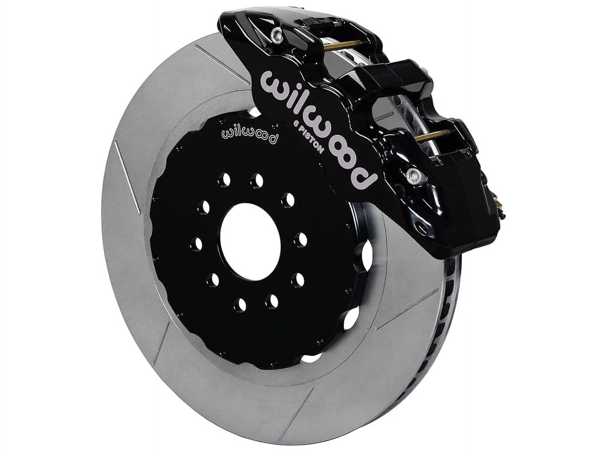Wilwood 140-15705 AERO6 14" Front Big Brake Kit With Black Calipers and ...