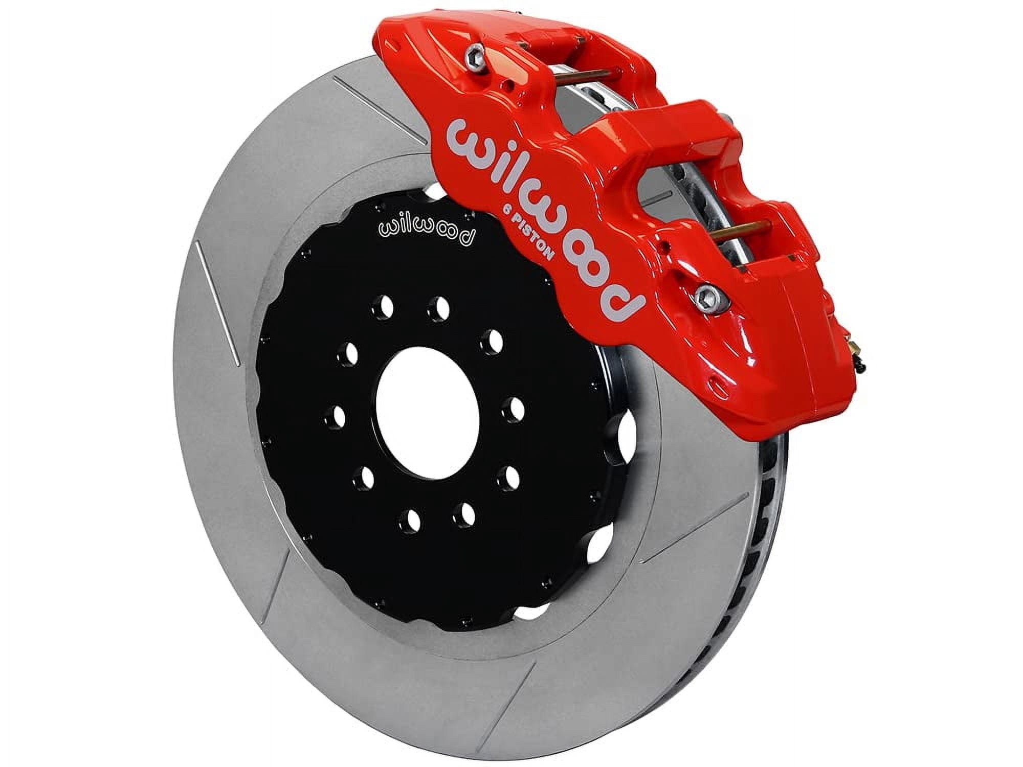Wilwood 140-16804-R AERO6-DM Front Big Brake Kit with Red Calipers and ...
